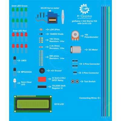 Gizduino (Arduino-compatible) and Shields | Kits and Modules