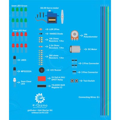 Gizduino (Arduino-compatible) and Shields | Kits and Modules