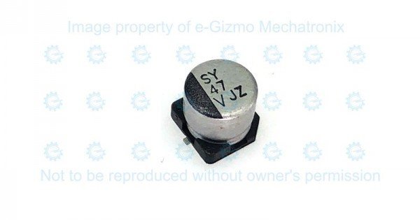 Rubycon 47uF 35V Low ESR/Impedance 105C JZV Series SMD
