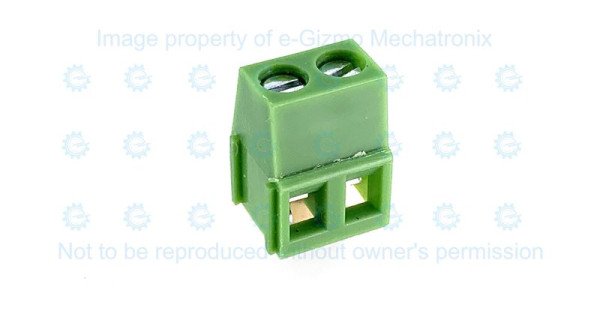 MF128-2 2 pole Screw Terminal Connector PCB Mounting 10A 5mm Pitch