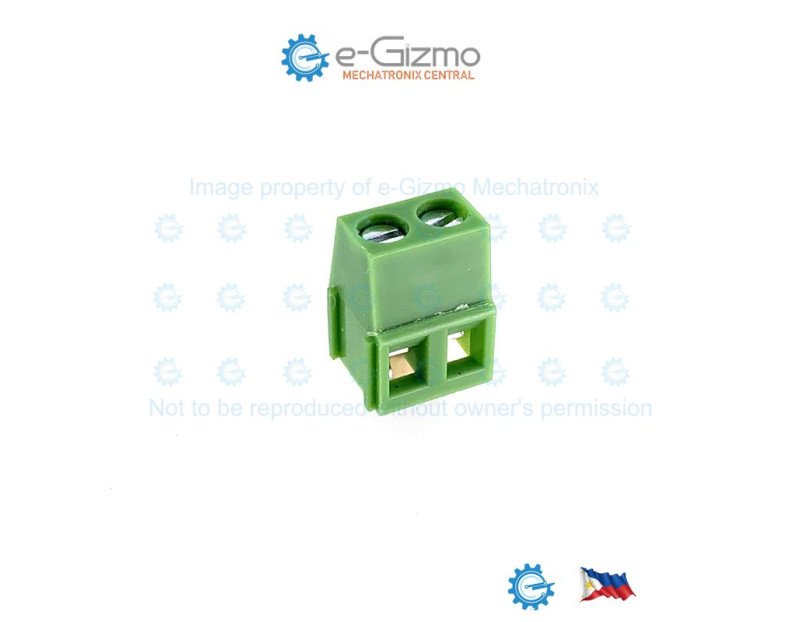 MF128-2 2 pole Screw Terminal Connector PCB Mounting 10A 5mm Pitch