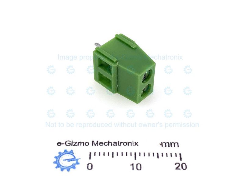 MF128-2 2 pole Screw Terminal Connector PCB Mounting 10A 5mm Pitch